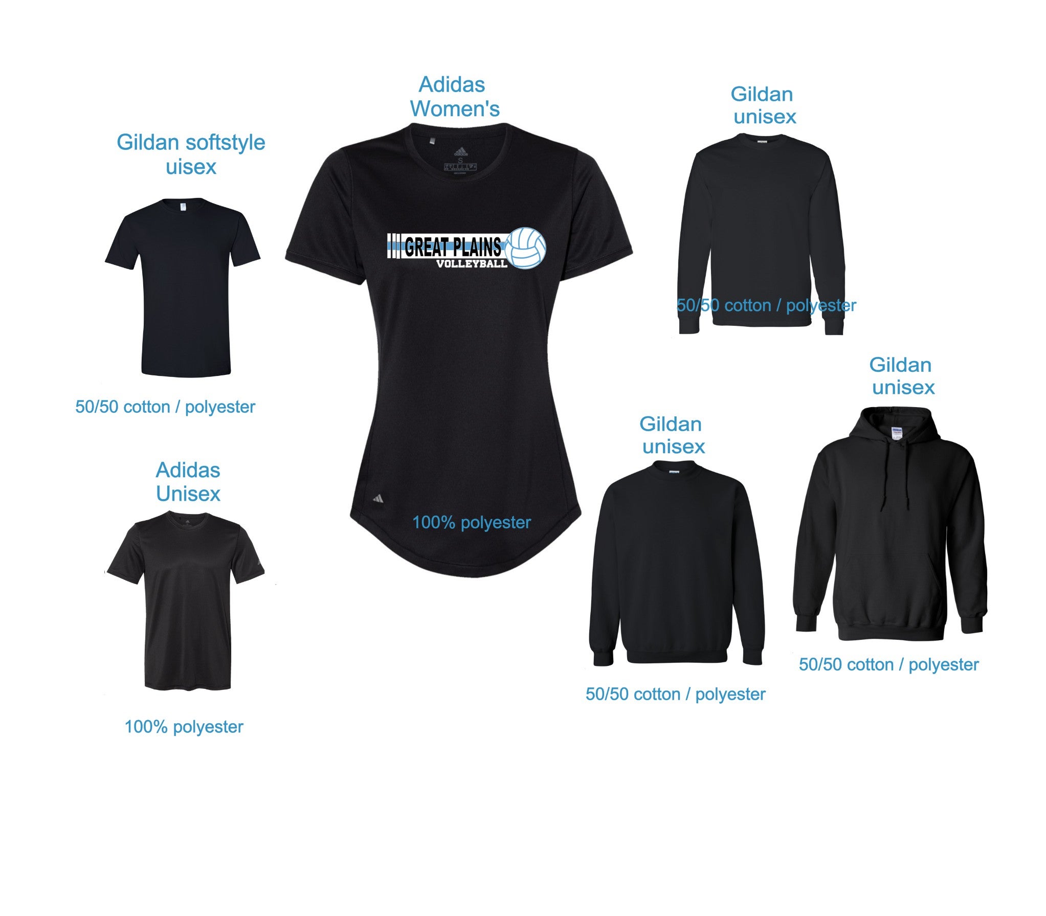 Great Plains Volleyball Design 4 Black Sonneprint